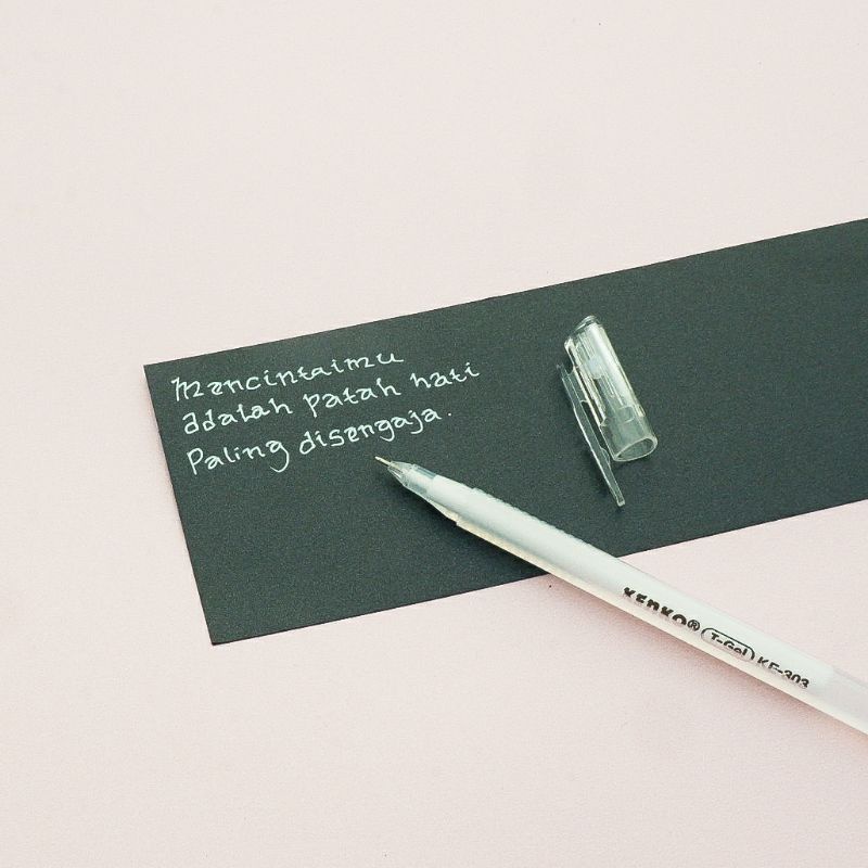 Jual PULPEN GELL PUTIH DAN EMAS/GELLPEN WHITE END GOLD/PENA WARNA/PUL ...