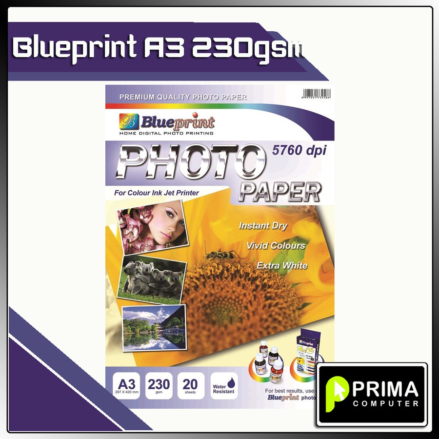 Jual Kertas Blueprint Matahari Photo Paper A4 230gsm | Shopee Indonesia
