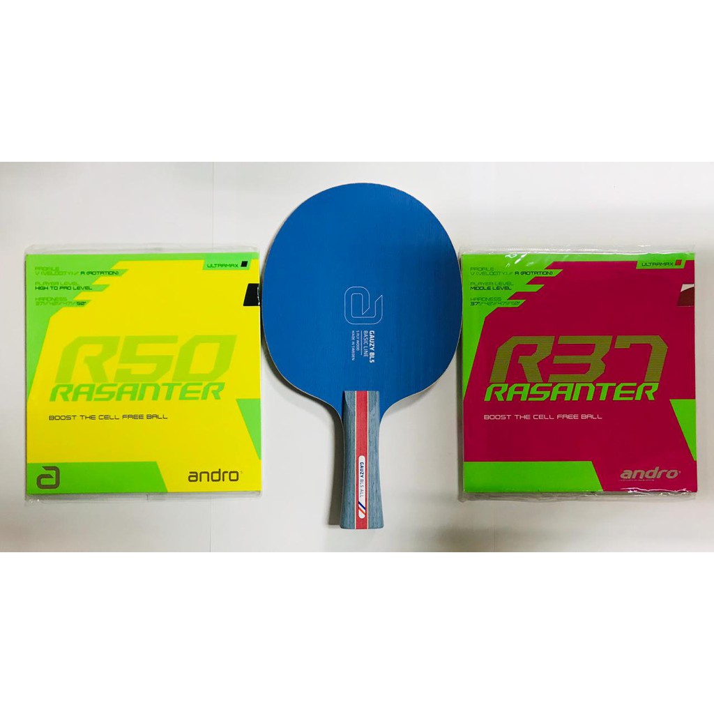 Jual Setup Bat Tenis Meja Andro Gauzy BL5 Rasanter R50 R37 Full Set | Shopee Indonesia