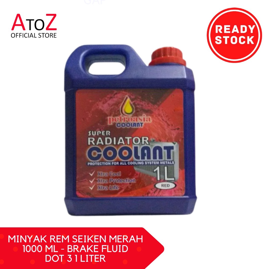 Jual AIR RADIATOR MERAH PETROASIA COOLANT 1L/Air Coolant /air radiator ...