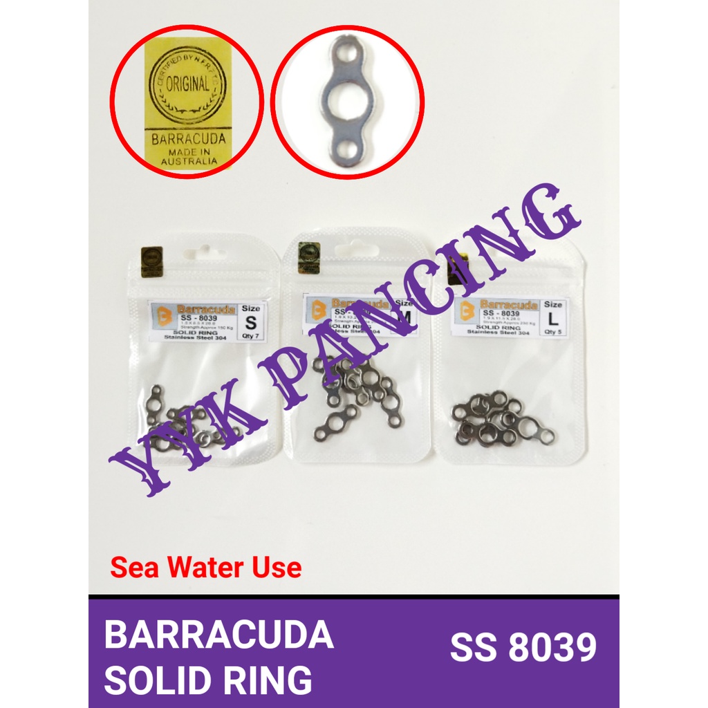 Jual BAUT 8039 solid ring 8 oval pear butterfly bulat pancing BARRACUDA ...