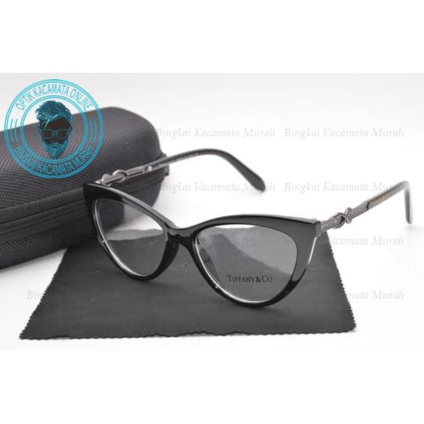 Jual Frame Kacamata Cewek Mata Kucing Tiffany & Co 941 Hitam | Shopee ...