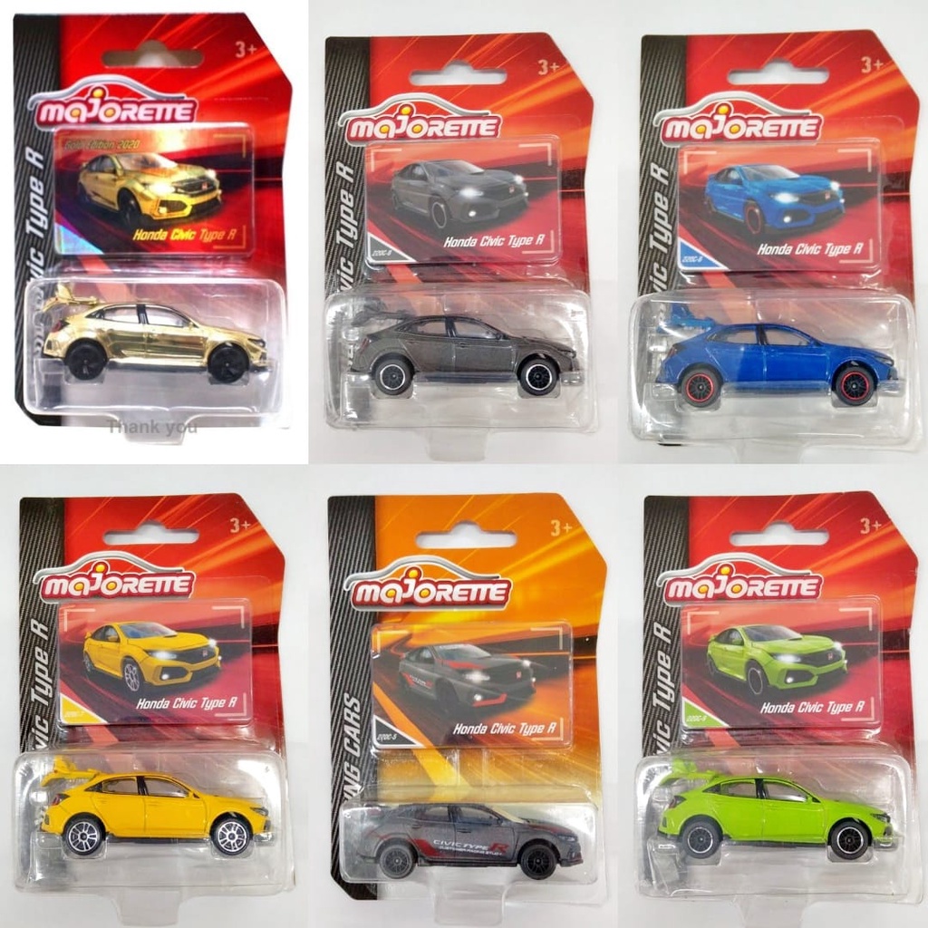 Jual Diecast Majorette HONDA CIVIC TYPE R Gold Edition Silver Kuning ...