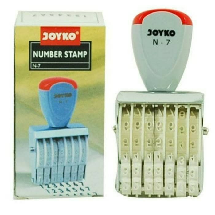 Jual Stempel Nomor / Number Stamp Joyko N-7 7 Digit | Shopee Indonesia