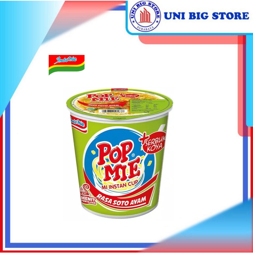 Jual Pop Mie Mi Soto Ayam 77 gr Instant Noodle Cup | Shopee Indonesia