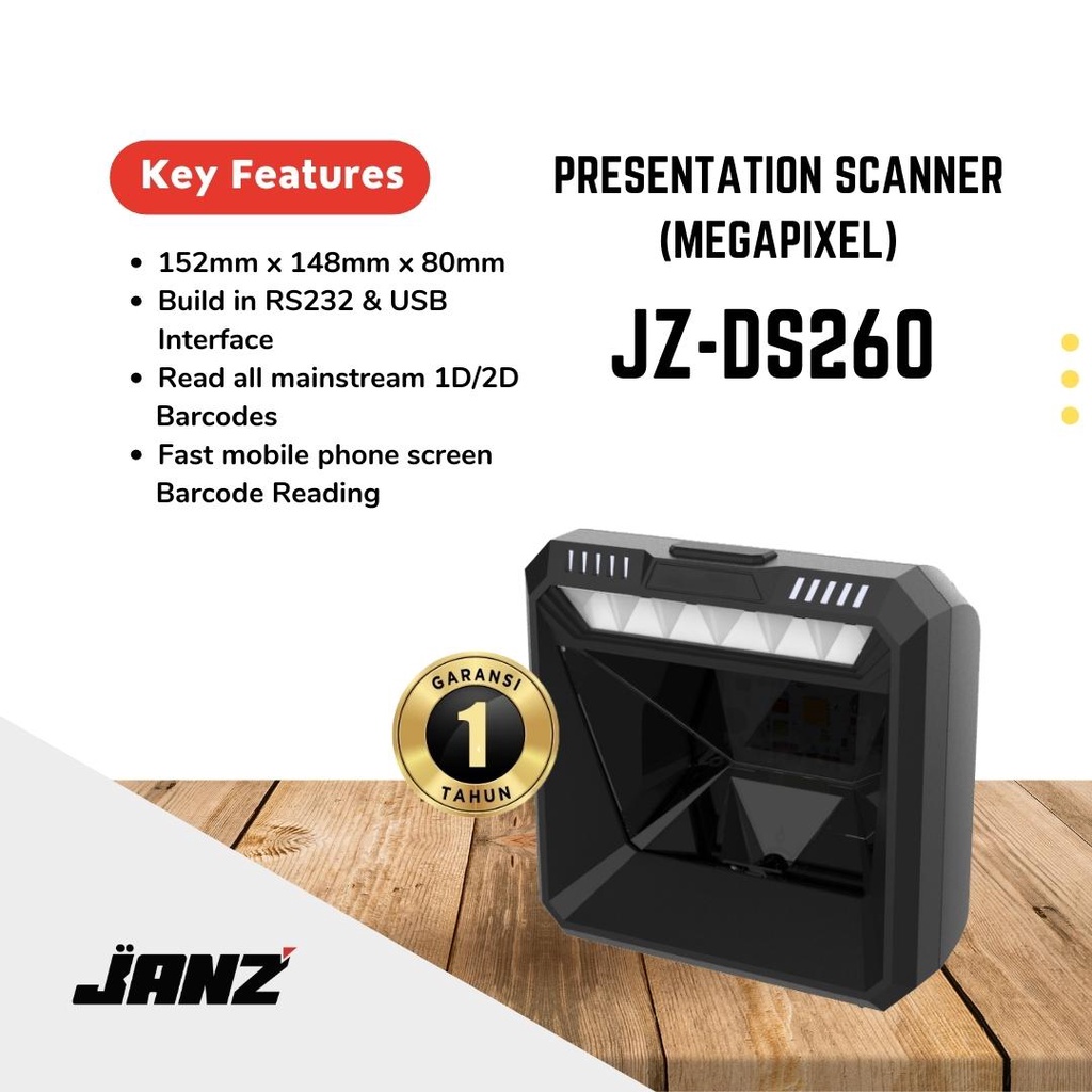 Jual PROMO!!! Janz DS260 Scanner Barcode (Megapixels) | Shopee Indonesia