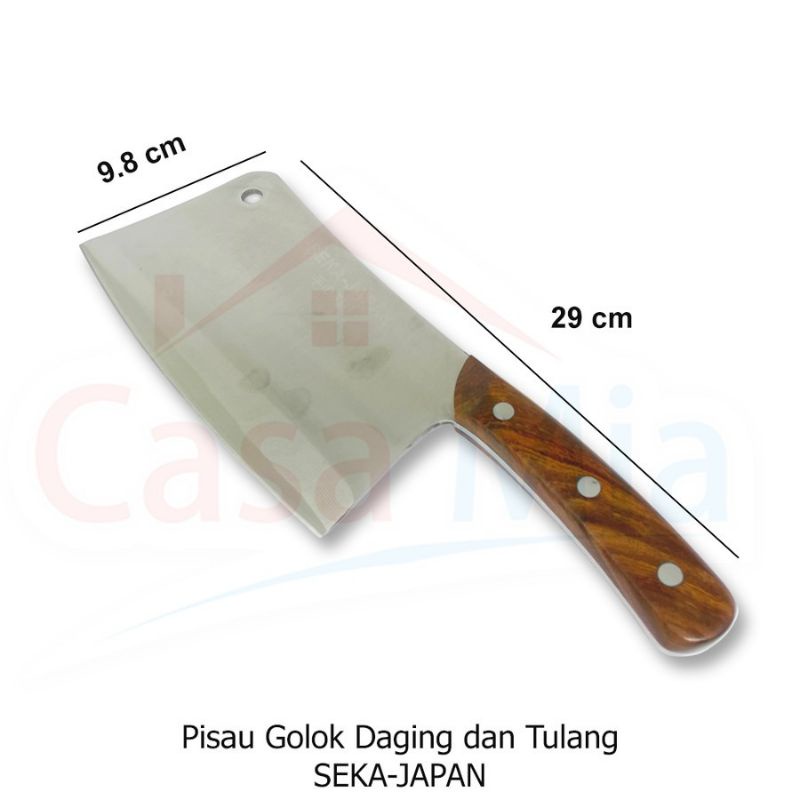 Jual COOK MASTER GOLOK TULANG STAINLESS ASLI JEPANG MURAH ANTI KARAT ...