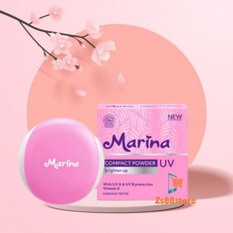 Jual Marina Compact Powder UV Brighten Up All Variant @ 12gr | Shopee ...