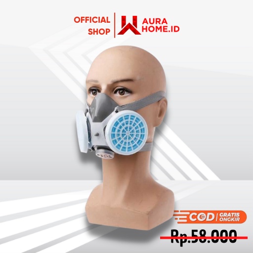 Jual Masker Gas Respirator Anti-Dust Industrial Mask / Masker Gas ...