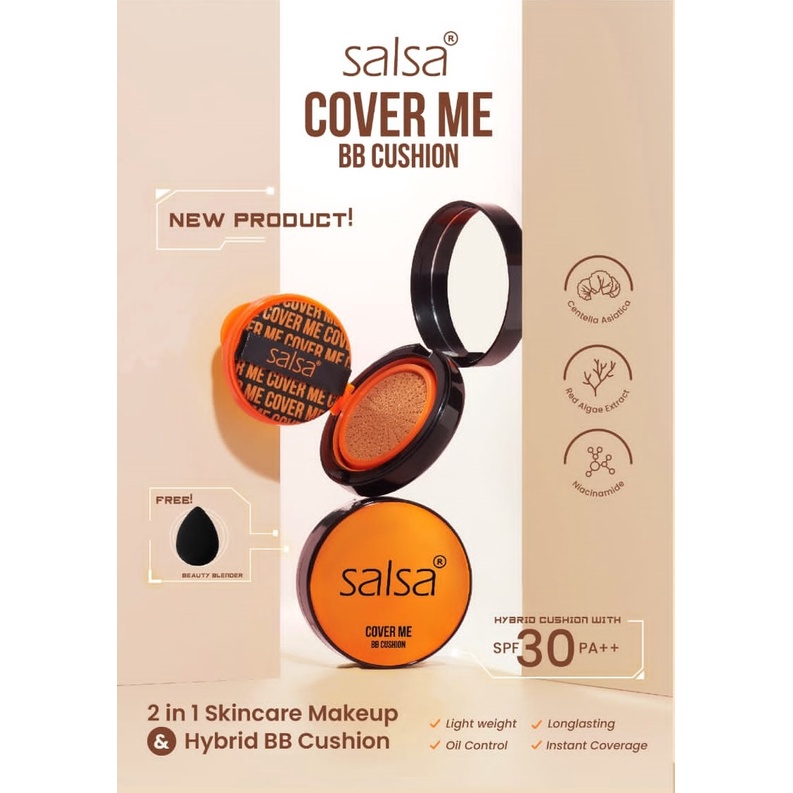 Jual ^ KYRA ^ Salsa BB Cushion Cover Me Hybrid 2 in 1 Skincare Makeup ...
