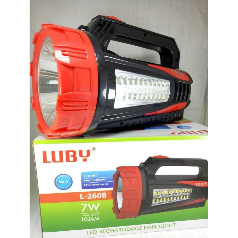 Jual Senter Besar LUBY Premium AK-6671 / Senter JUMBO Charger Emergency ...