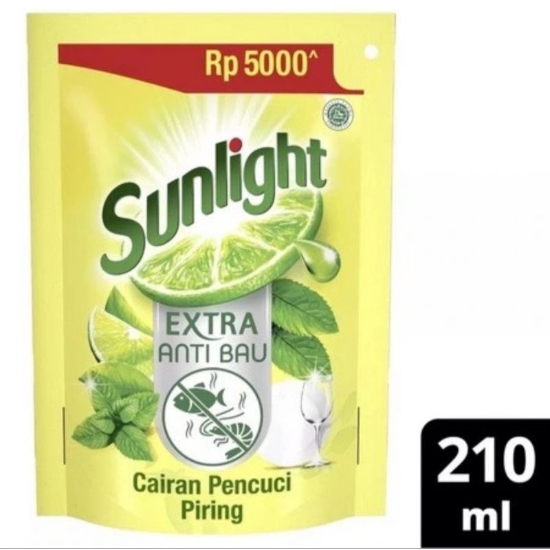 Jual SUNLIGHT SABUN CUCI PIRING JERUK NIPIS REFILL 210ML & 370ML | Shopee Indonesia