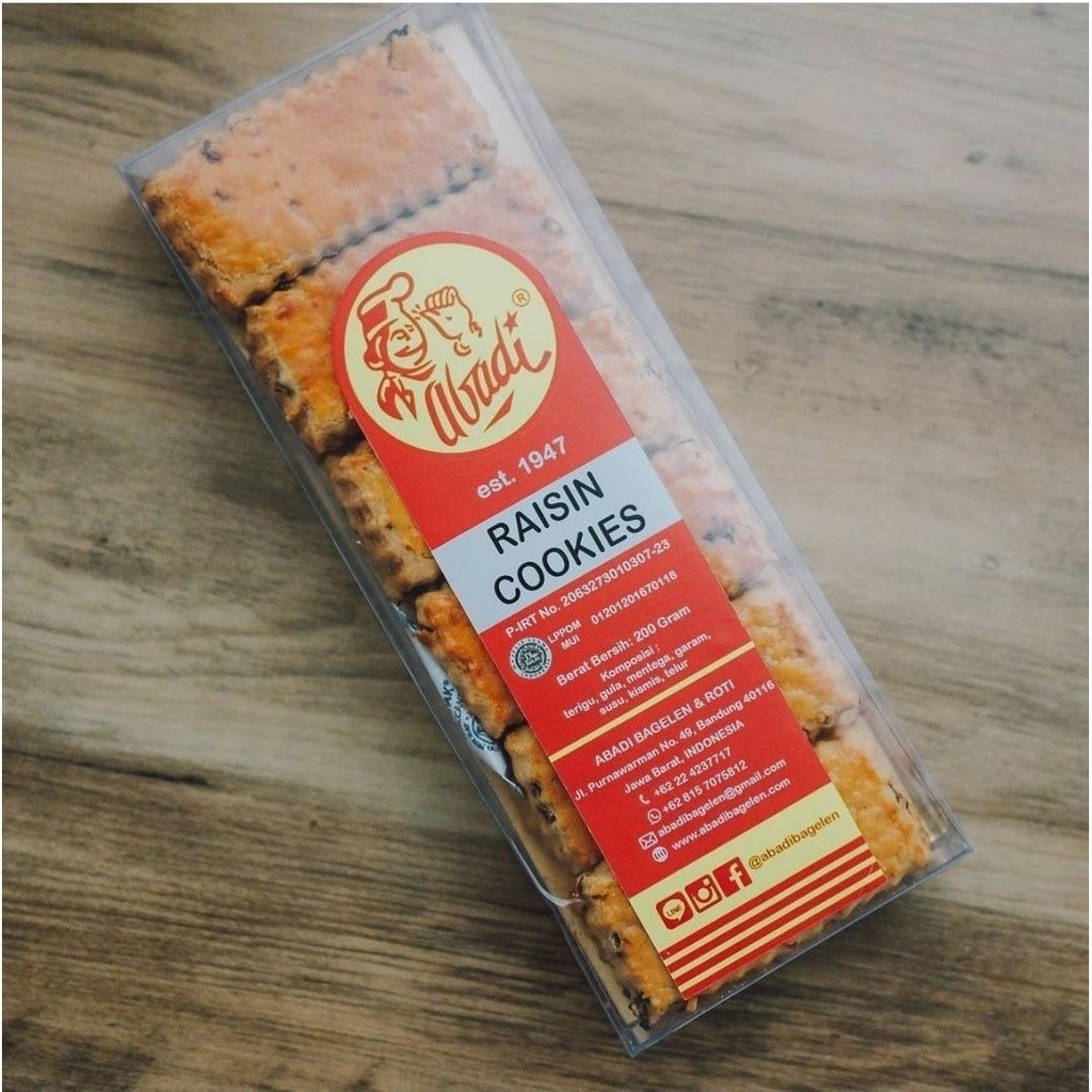 Jual ABADI BAGELEN RAISIN COOKIES BANDUNG SALE PROMO BEST SELLER HITS ...