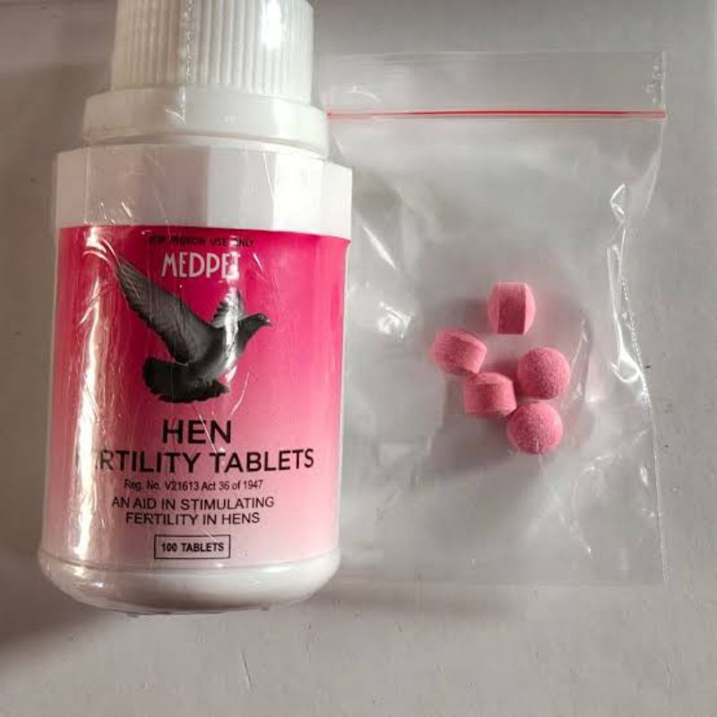 Jual hen fertility medpet obat kesuburan merpati betina per 5 tablet ...