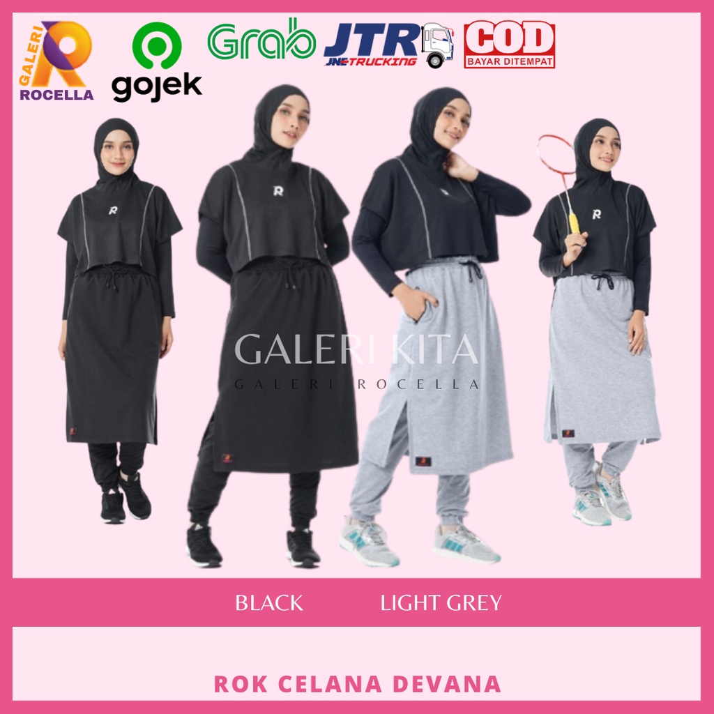 Jual ROCELLA ROK CELANA DEVANA - ROK CELANA JOGGING WANITA MUSLIMAH ...