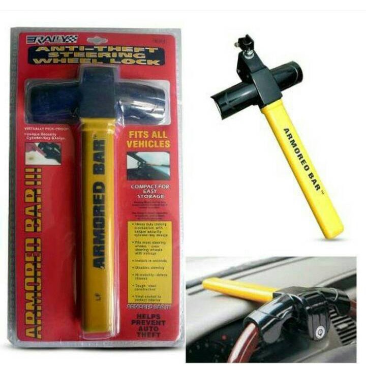 Jual Kunci Stang Mobil Armored Bar / Kunci Stir ke Dashboard Pengaman ...