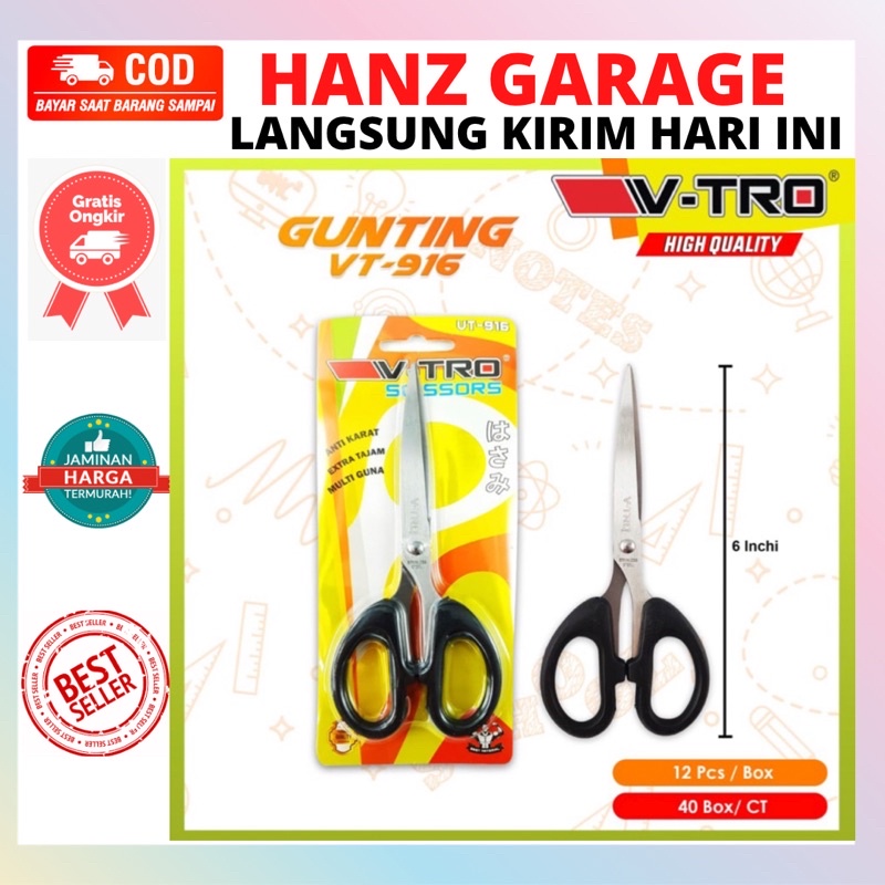 Jual gunting panjang besar a165 6.5inch super tajam murah meriah ...