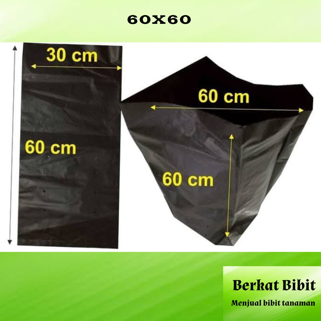 Jual Polybag Hitam ( 60 cm x 60 cm ) | Shopee Indonesia