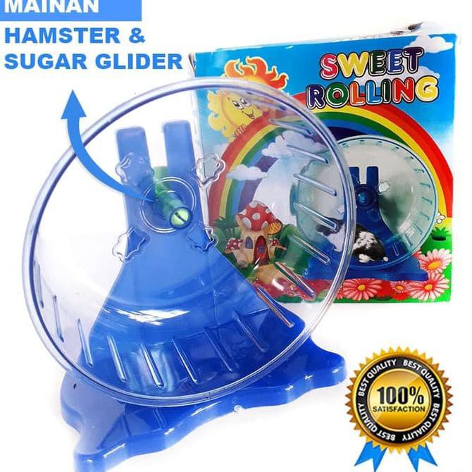 Jual Jogging Running Rolling Wheel / Roda Putar Mainan Hamster Sugar ...