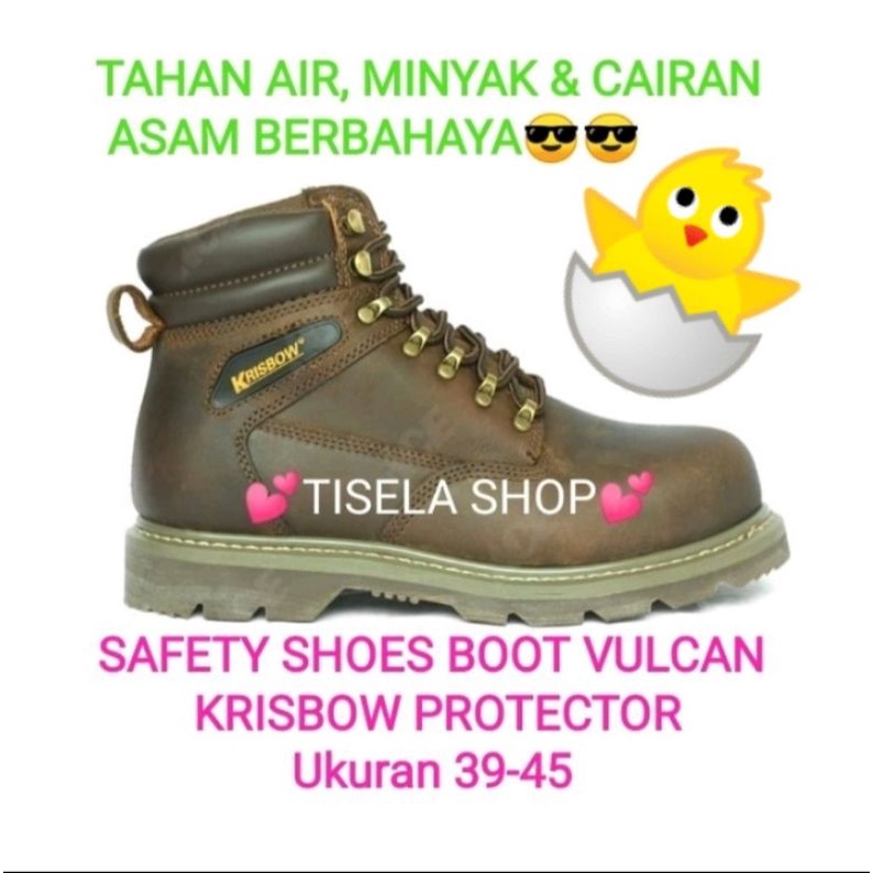 Jual Safety Shoes Sepatu Boot Pengaman Krisbow Original Vulcan 6 inc ...