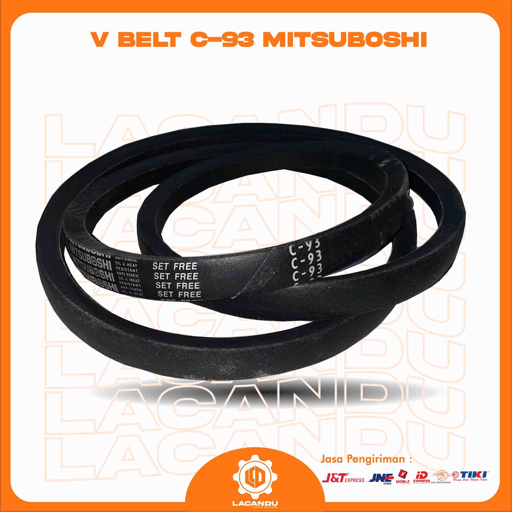 Jual V BELT C-93 MITSUBOSHI for COMBINE HANVESTER LACANDU PART | Shopee ...