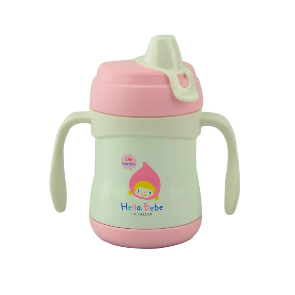 Jual Lock&Lock Hello Bebe Dual Handle Cup 220mL | Shopee Indonesia