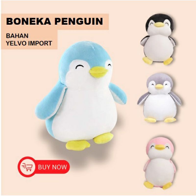 Jual Boneka Lucu Imut Boneka Murah Karakter Pinguin bahan halus dan ...