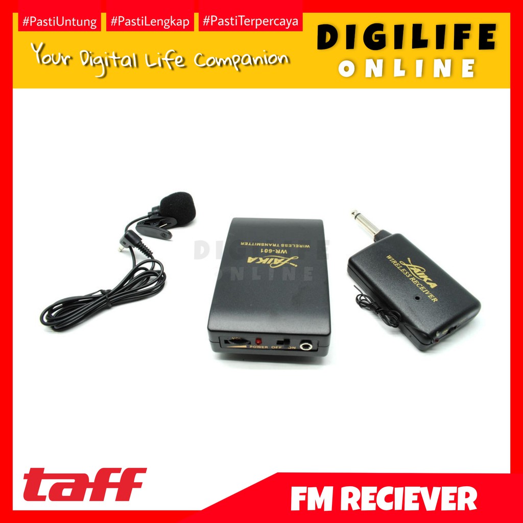 Jual FM Transmitter Receiver Wireless Taffware Pro Microphone Mic ...
