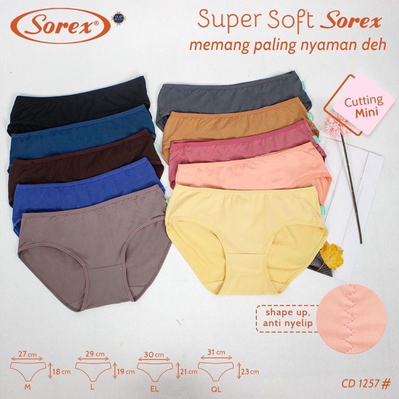 Jual Sorex Celana Dalam Wanita CD 1257 Super Soft Grosir dan Ecer | Shopee Indonesia