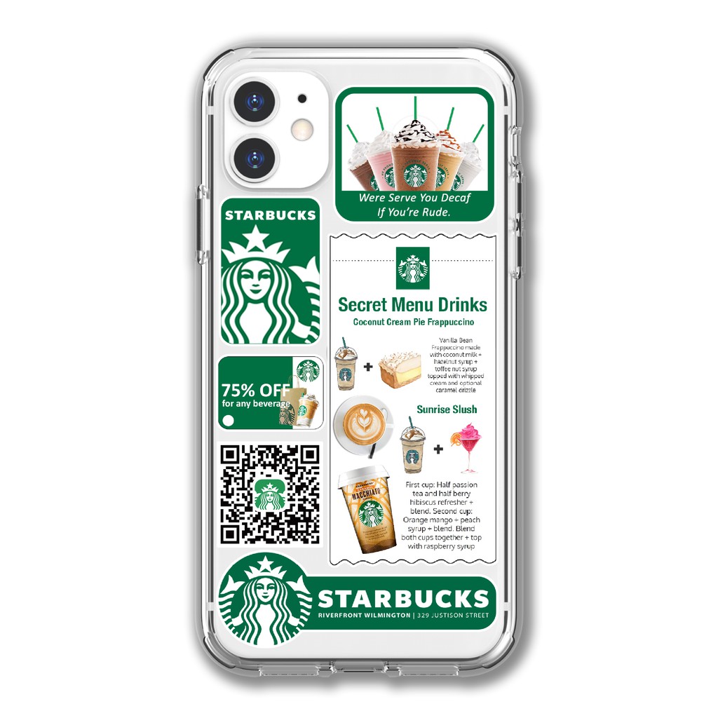 Jual Sticker Aesthetic Stiker Tumblr Handphone Series STARBUCKS 2 (isi ...