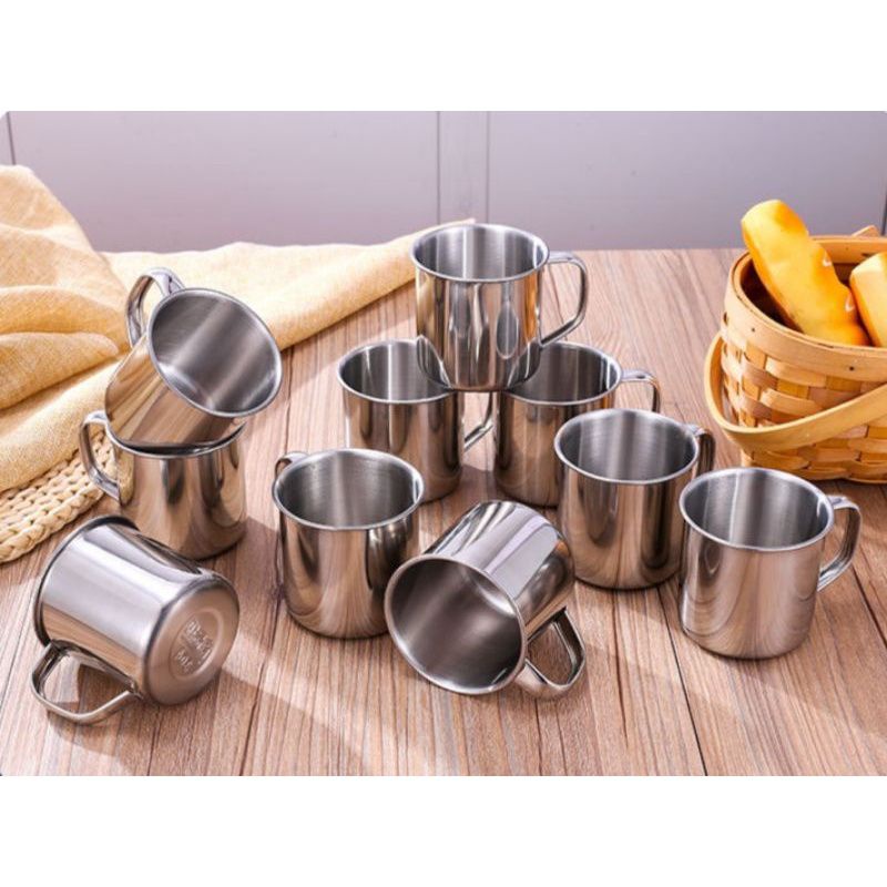 Jual Cangkir mini stainless / mug stainless mini / gelas stainless ...