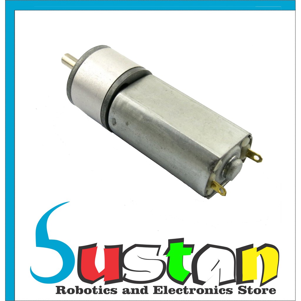 Jual Motor DC High Torque 6V 30rpm 12V 60rpm Shaft D Full Metal Gearbox ...