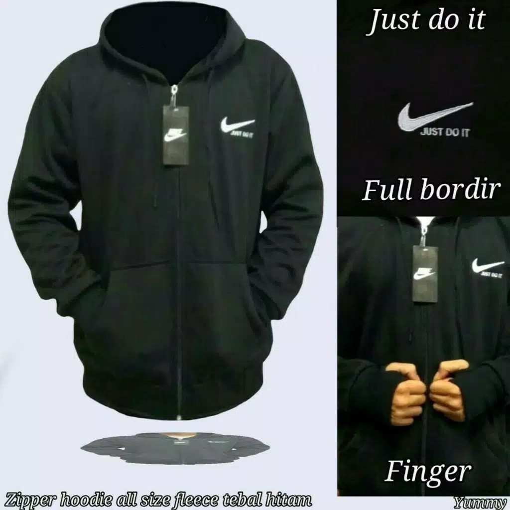 Jual Jaket pria just do it jaket hoodie | Shopee Indonesia