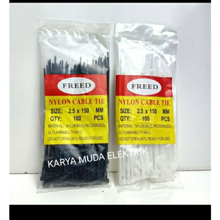 Jual kabel ties 15cm isi 100/tali ties 2.5x15mm isi 100pcs | Shopee ...