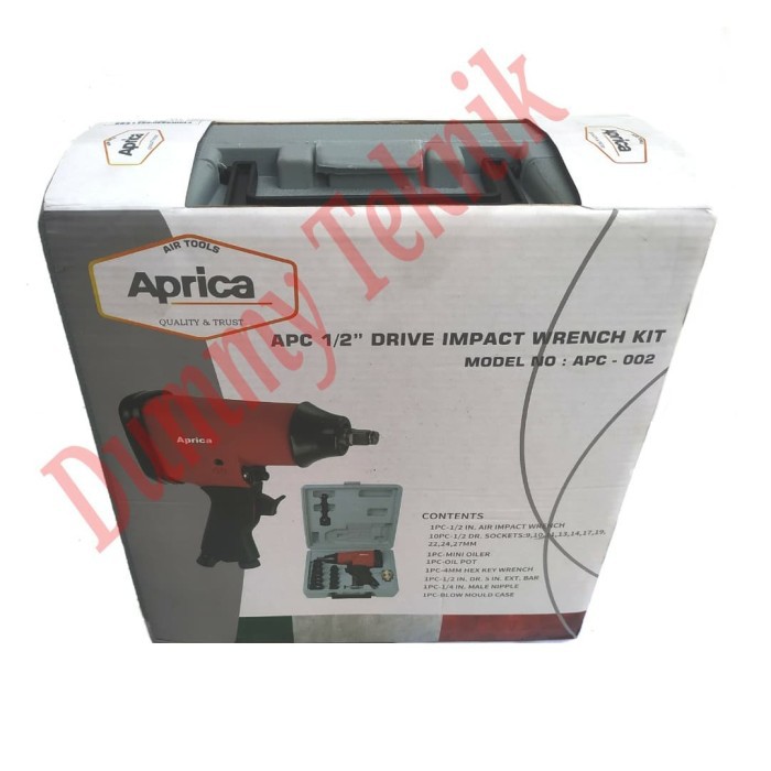 Jual Mesin Bor Angin Kompresor / Air Impact Wrench Set APRICA | Shopee ...
