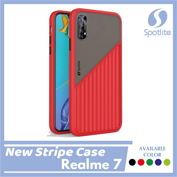 Jual Realme 7 / Realme 7 Pro New Stripe Case Spotlite Premium Doff ...