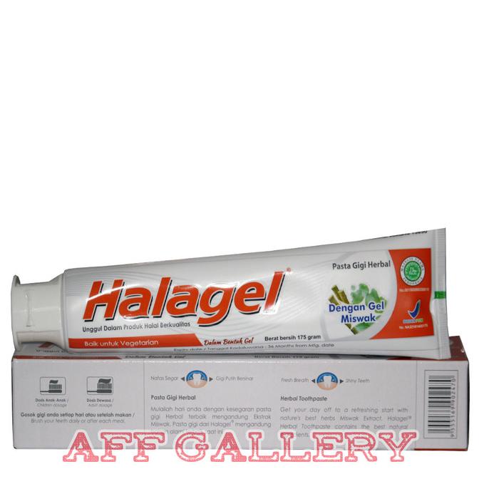 Jual TERJAMIN PASTA GIGI HERBAL HALAGEL | HALAGEL MISWAK GEL 200 GRAM ...