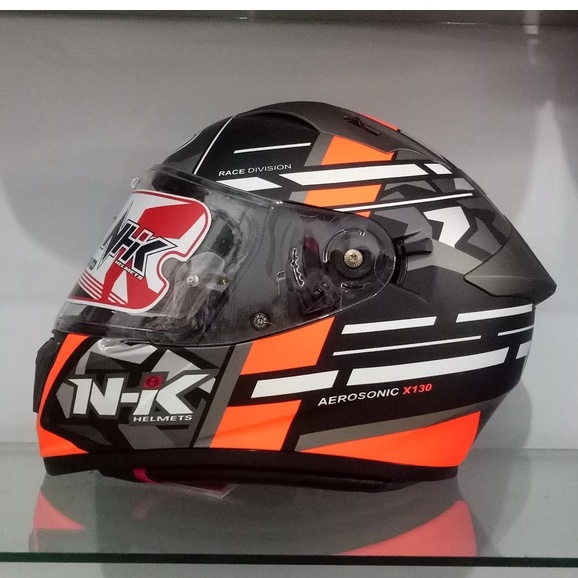 Jual HELM NHK GP PRIME AEROSONIC BLACK ORANGE DOFF ORIGINAL | Shopee ...