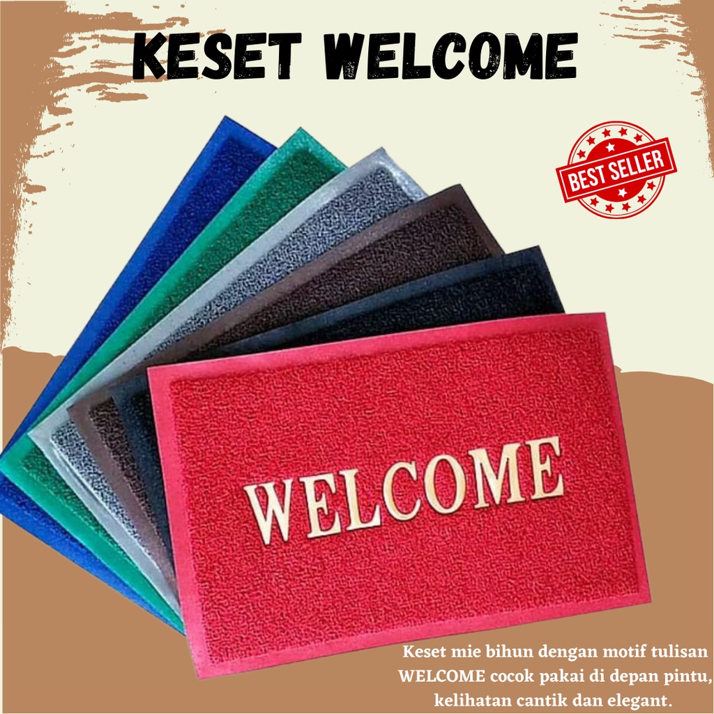 Jual HARGA PROMO!!! Keset Welcome Alas Kaki Karet Plastik Mie Bihun ...