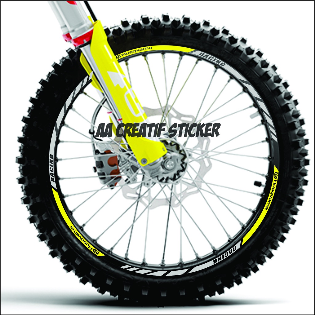 Jual stiker sticker velk motor trail cros husqvarna fulset depan ...