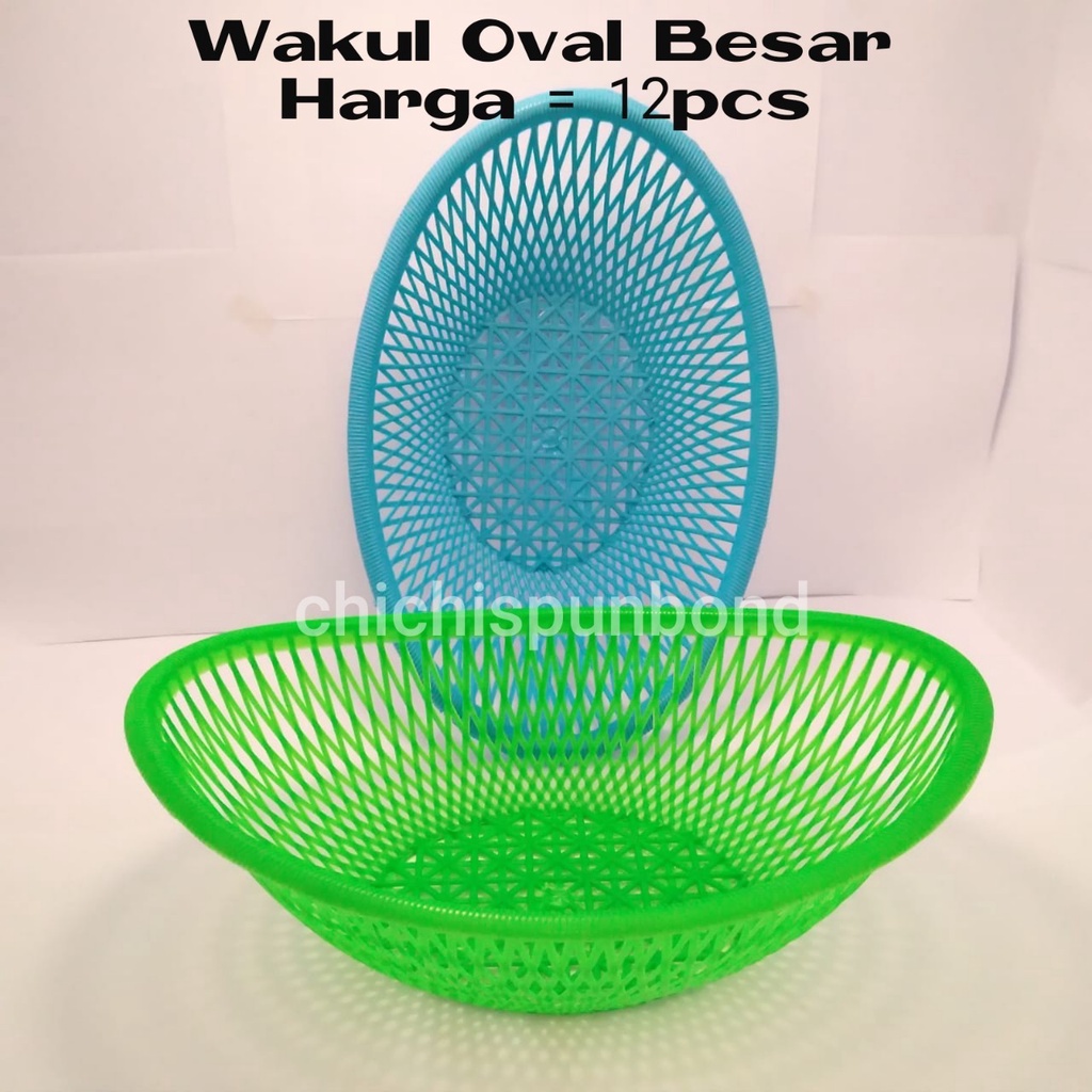 Jual Isi 12 PCS!! Waskom Oval Besar /Waskom Plastik/Waskom berkatan ...