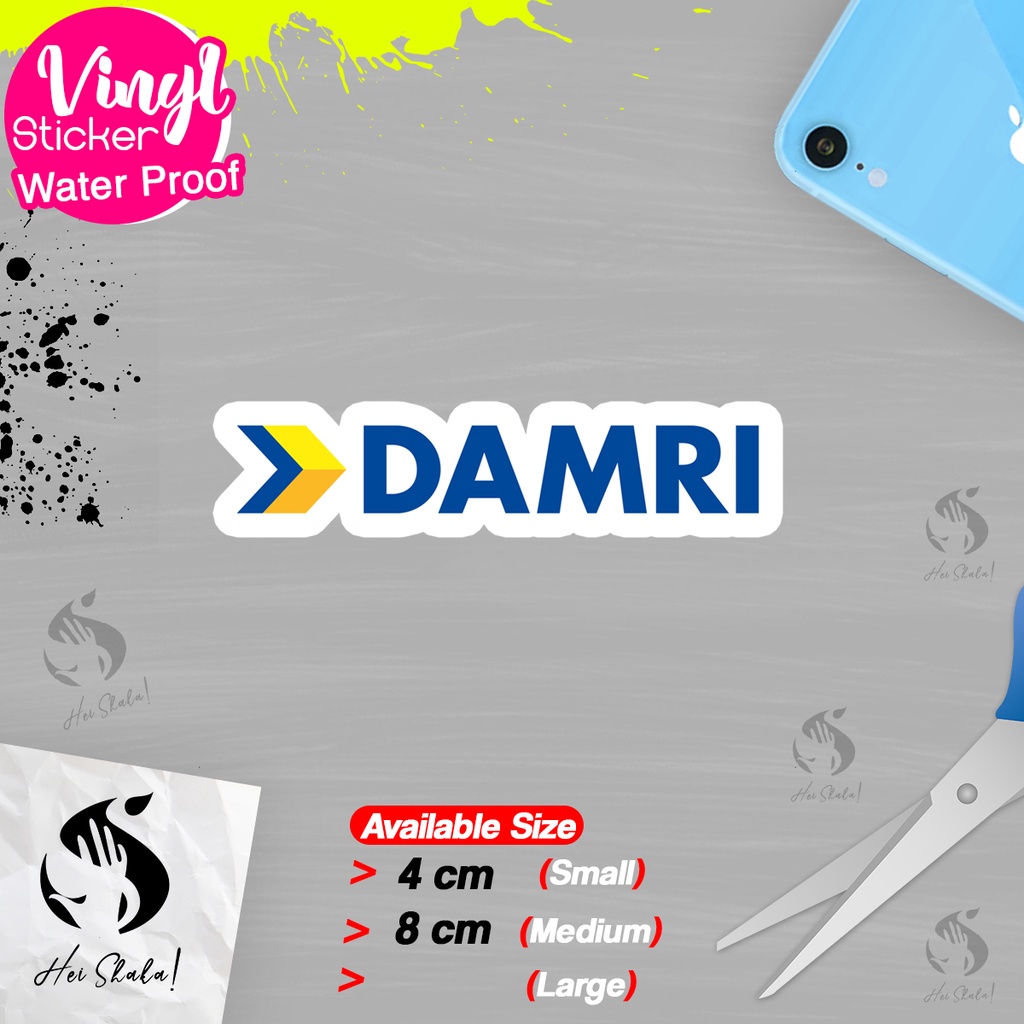 Jual Stiker Perum DAMRI Sticker Logo Perusahaan BUMN Bahan Vinyl Anti ...
