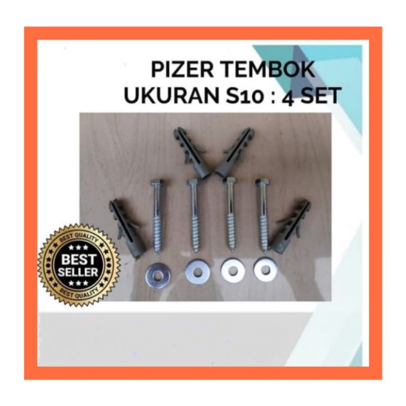 Jual BAUT TEMBOK PISHER PISER BRACKET 4 SET | Shopee Indonesia