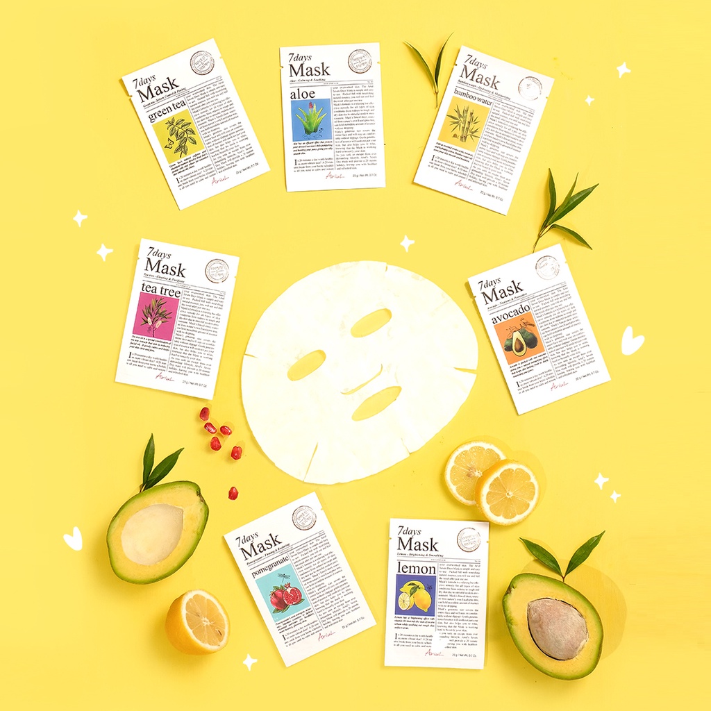 Jual (BPOM ORIGINAL) ARIUL 7 DAYS MASK - Masker Wajah ARIUL Mood Maker ...