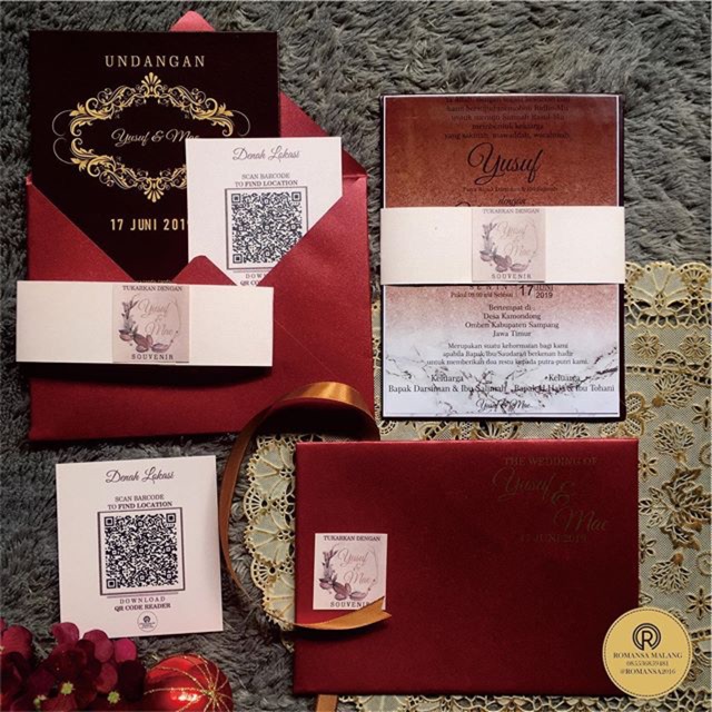 Jual Undangan Hard Cover Maroon Series | Shopee Indonesia