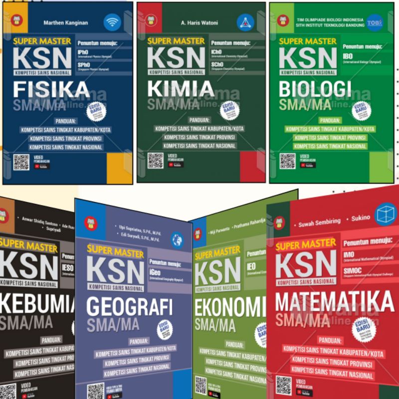 Jual Seri Super Master Ksn Ksn Fisika Ksn Biologi Ksn Kimia Ksn Matematika Ksn Geografi Ksn