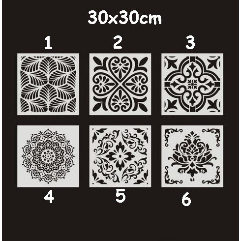 Jual Plastic Stencil - Stensil Dekorasi Motif_MANDALA09 | Shopee Indonesia