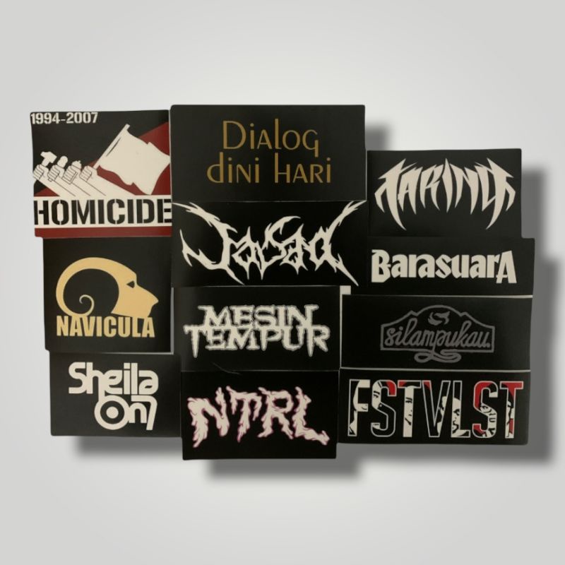 Jual Sticker Pack Band Indie (Homicide, Jasad, Ntrl, Sheila on 7 ...