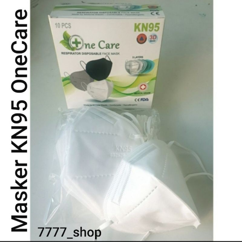 Jual Masker KN95 ONECARE ( PUTIH ) 5ply, 10pcs/pack | Shopee Indonesia