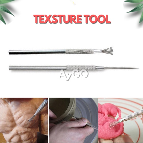 Jual TEKSTUR TOOL / FEATHER WIRE TEXTURE PRO NEEDLE POTTERY CLAY TOOLS ...